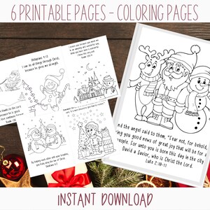 Christian Bible Verse Coloring Pages for Christmas With Scripture for ...