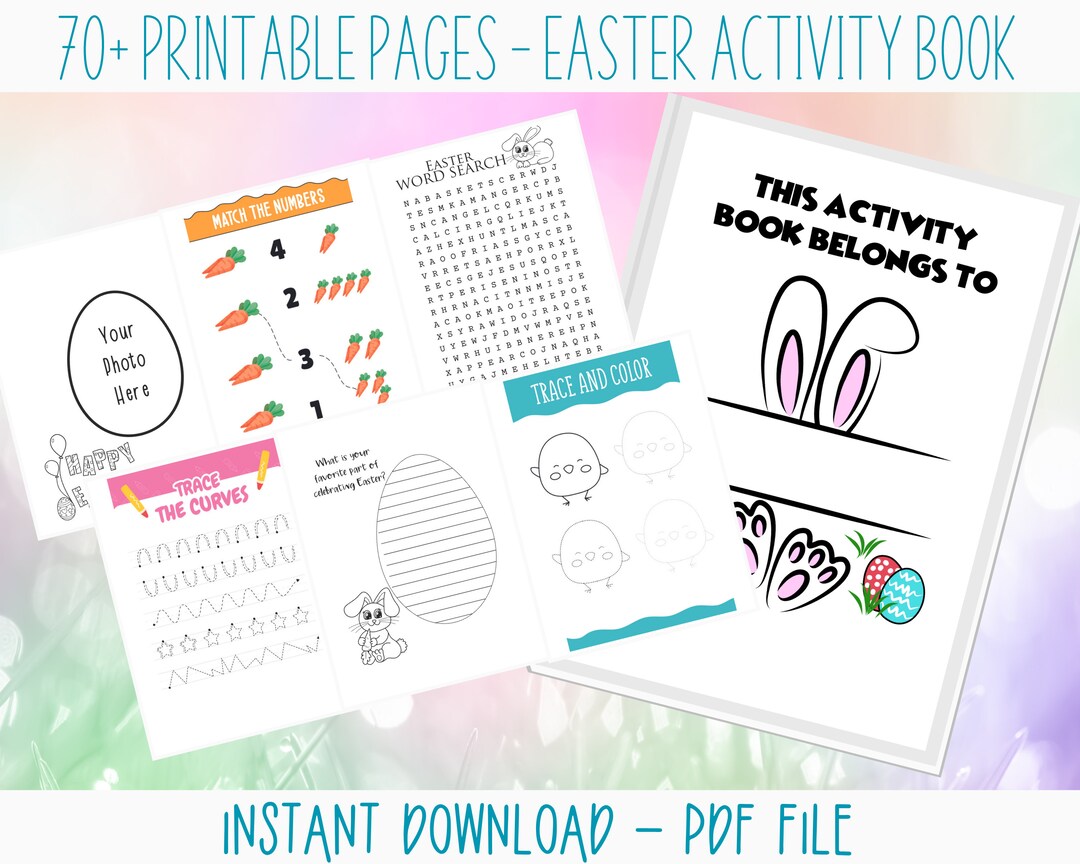 Faith-based Easter Printable Activity Pack for Kids: Over 70 Christian ...