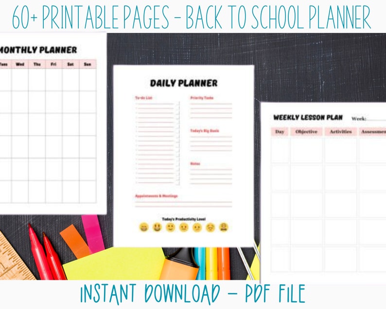 Faith-focused Back to School Planner for Kids Christian Daily Organizer ...