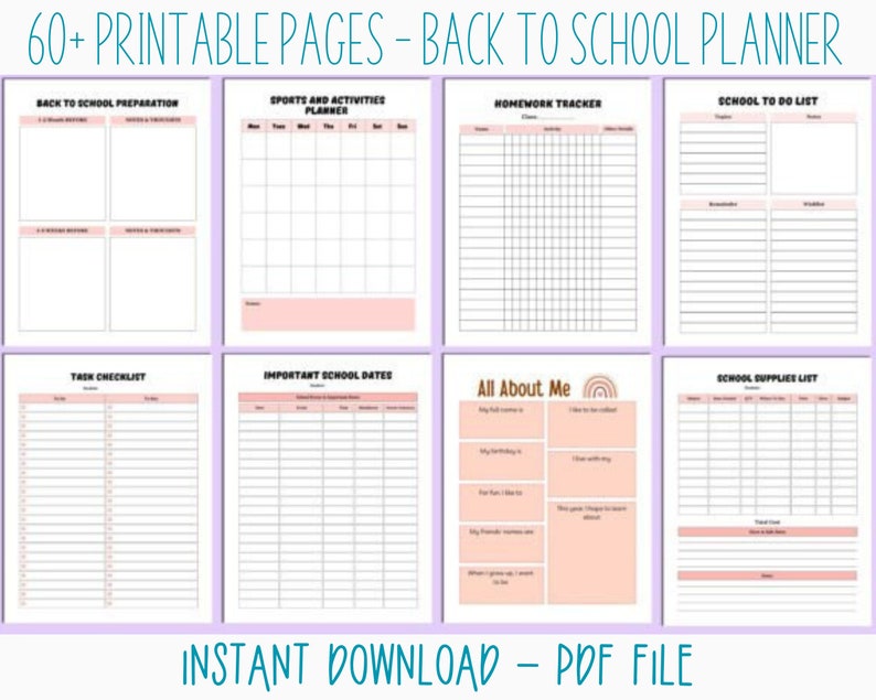 Faith-focused Back to School Planner for Kids Christian Daily Organizer ...