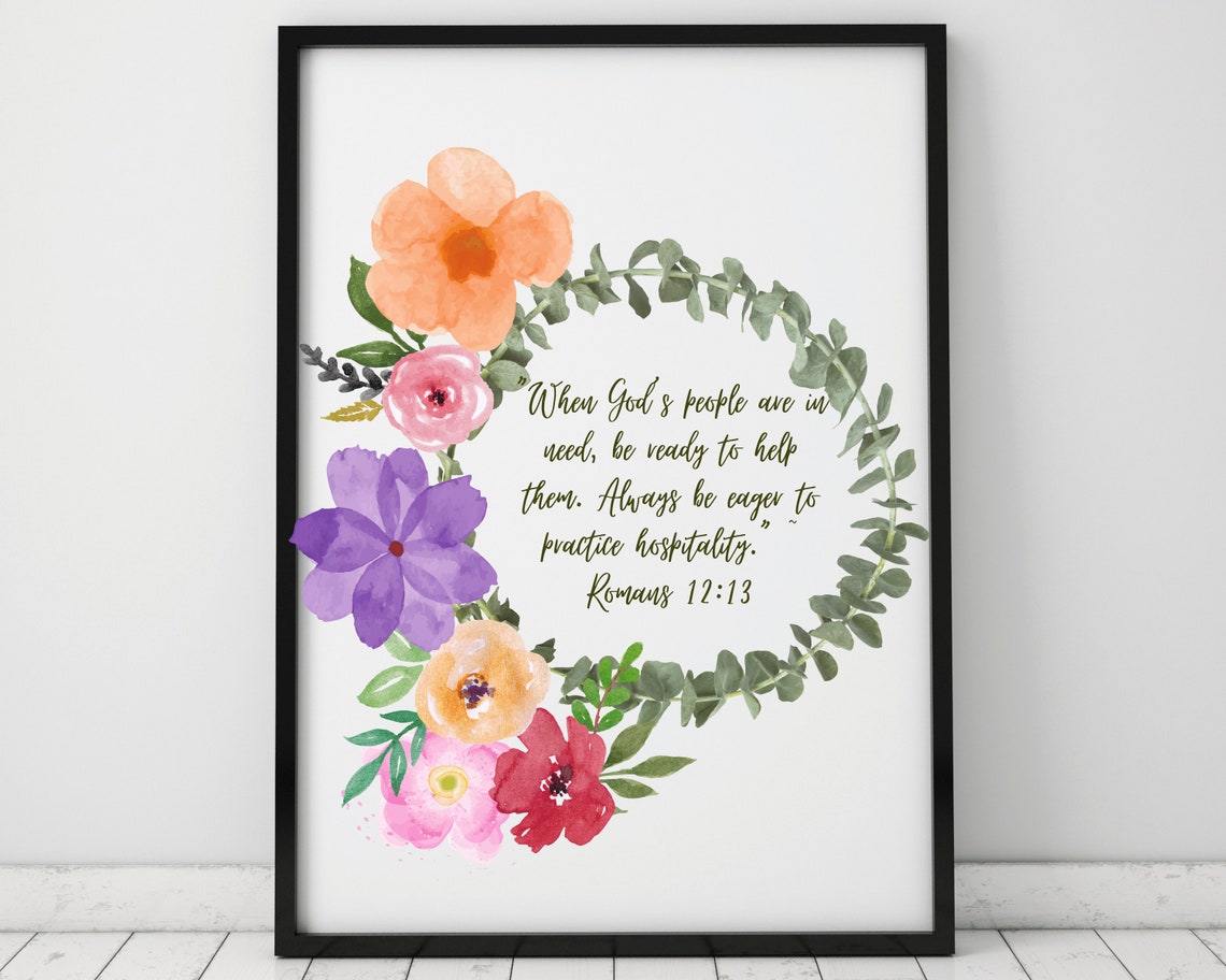 Scripture About Helping Others Christian Bible Verse Printable Wall ...