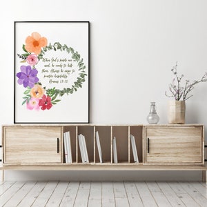 Scripture About Helping Others Christian Bible Verse Printable Wall ...