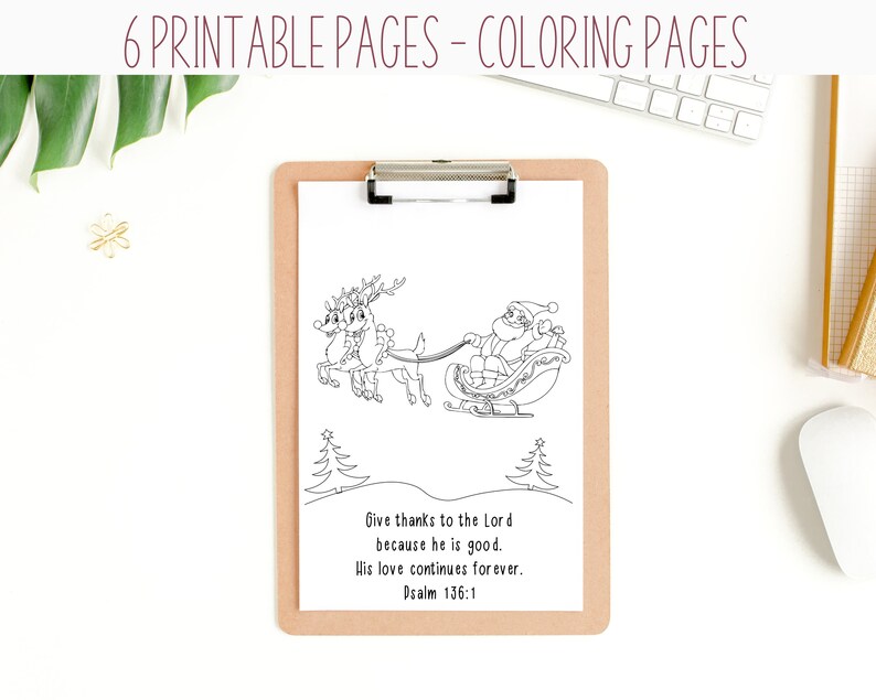 Christian Bible Verse Coloring Pages for Christmas With Scripture for ...