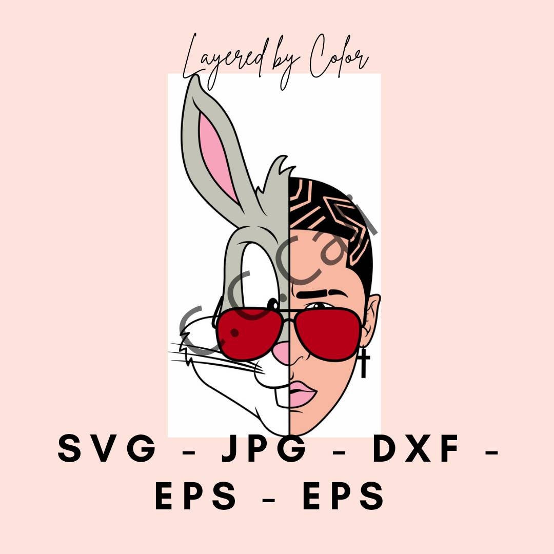 Digital Art & Collectibles El Conejo Malo Svg Cricut Bad bunny logo Svg ...