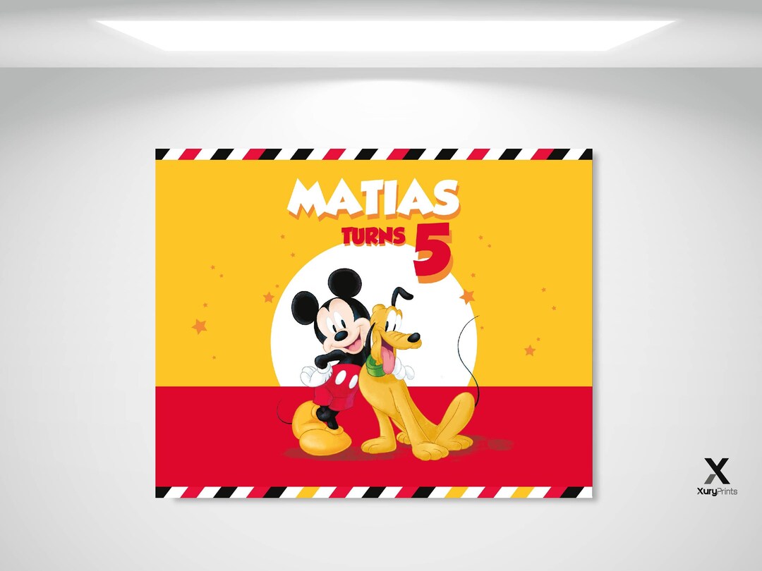 Mickey Mouse Backdrop Mickey Mouse Digital Backdrop Blubhouse Mickey ...
