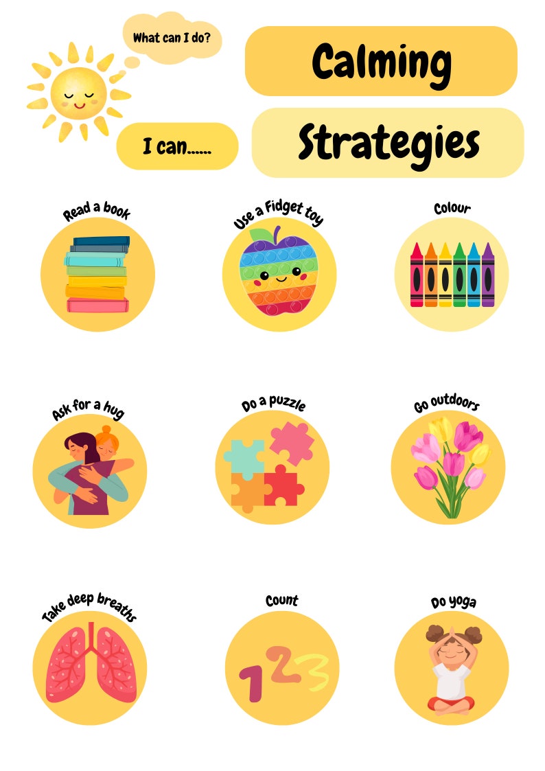 Calming Strategies- for Children - Etsy