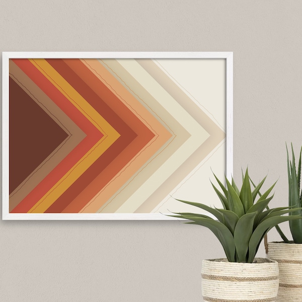 Chevron Wall Art - Etsy