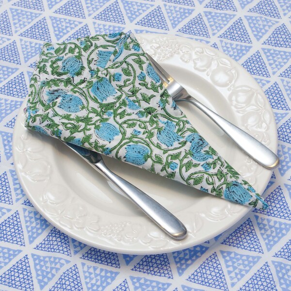 Block Print Napkins - Etsy