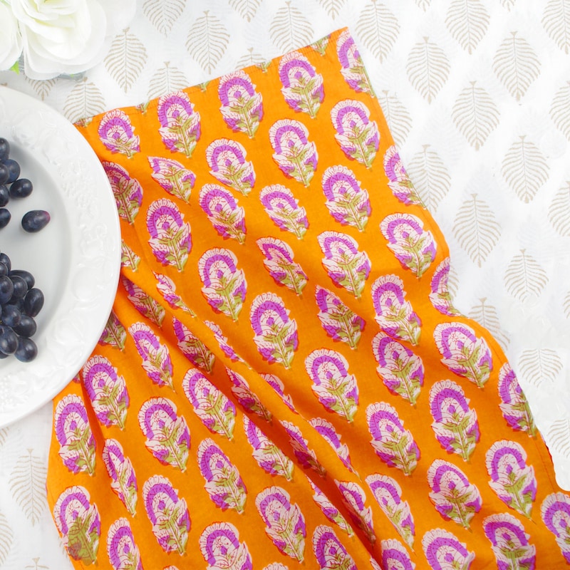 Block Print Napkins - Etsy