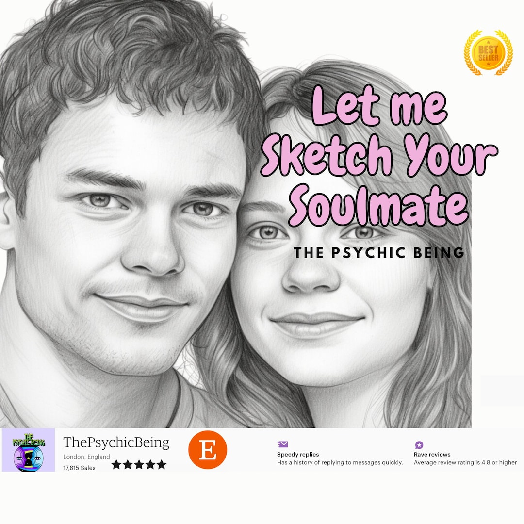 Psychic Soulmate Reading & Sketch by the Psychic Being - Etsy