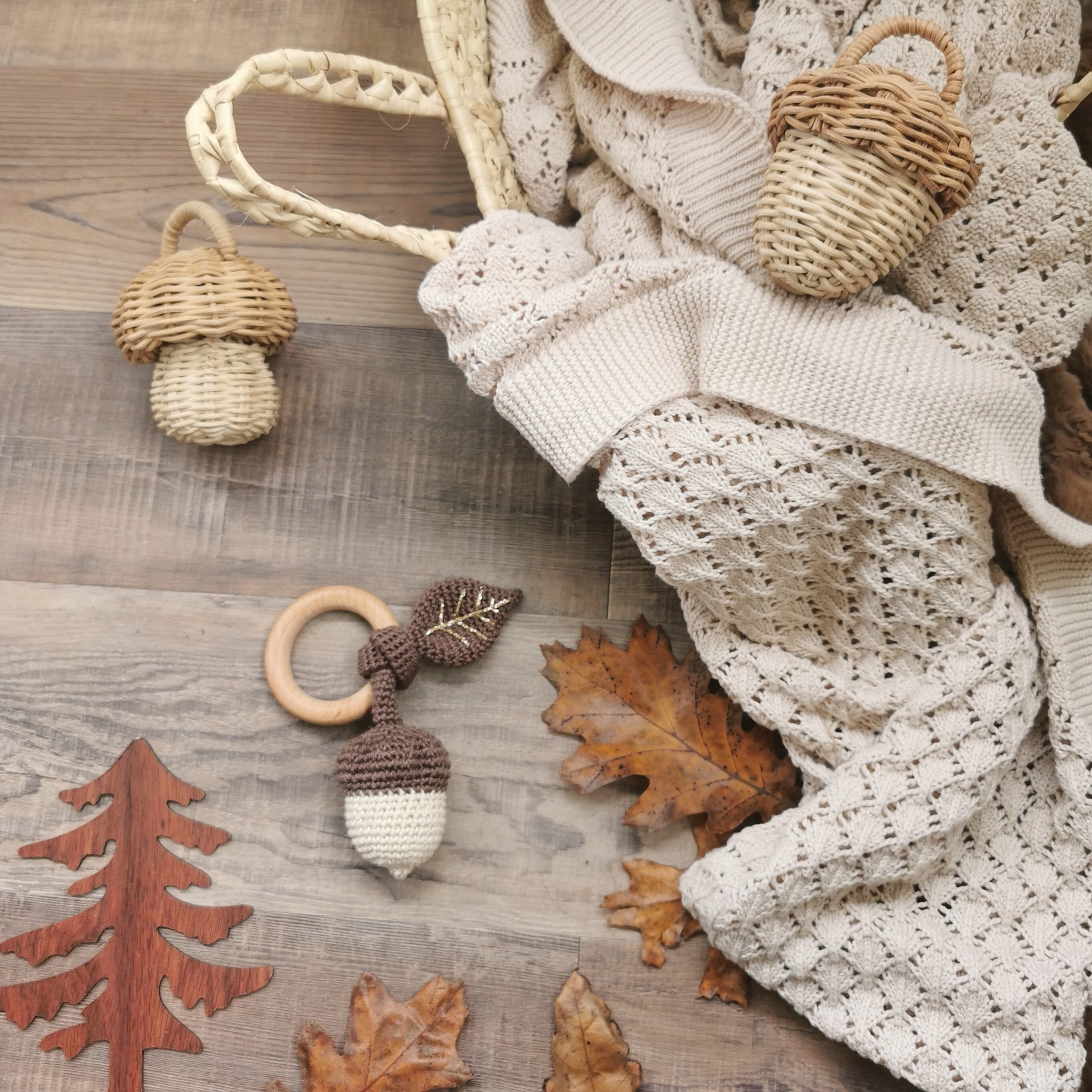 My Acorn Rattle Crochet Pattern PDF in English US Terms - Etsy