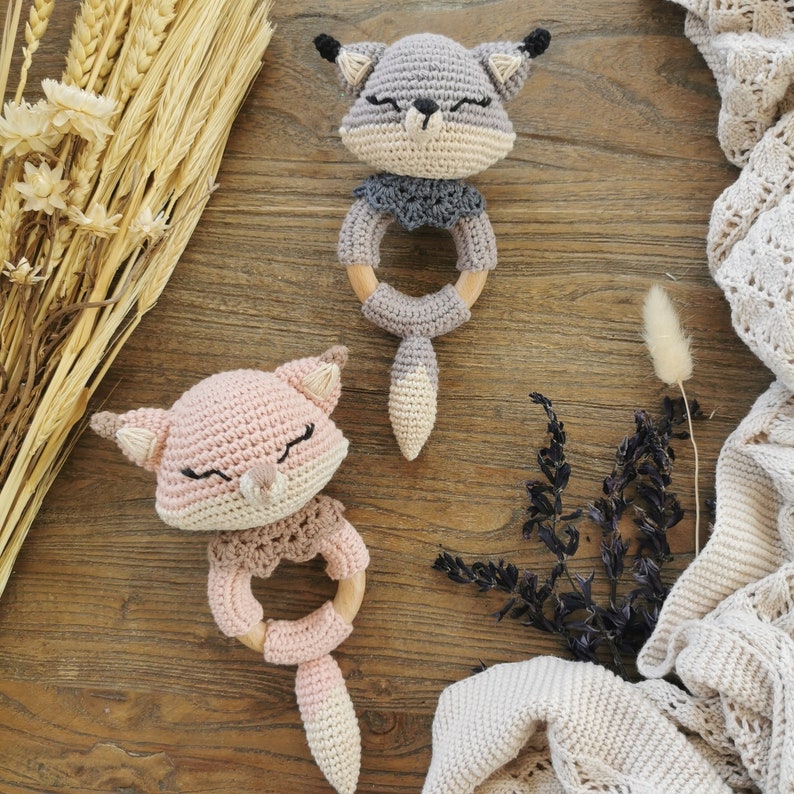 My wolf rattle Crochet pattern PDF in english US terms | Etsy