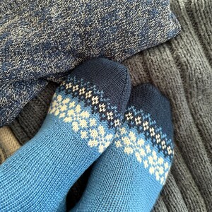 Winter Deer Socks - Pdf Knitting Pattern Colorwork, Winter Fair Isle ...