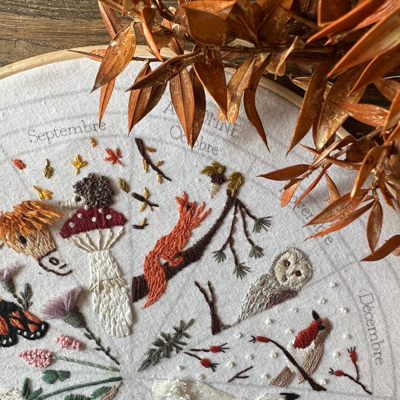 Fall Embroidery Kits - Etsy