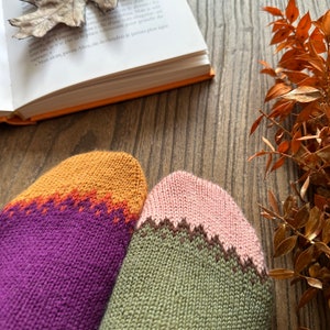 Woodland Fox Socks - Pdf Knitting Pattern Colorwork, Fox Autumn - Etsy