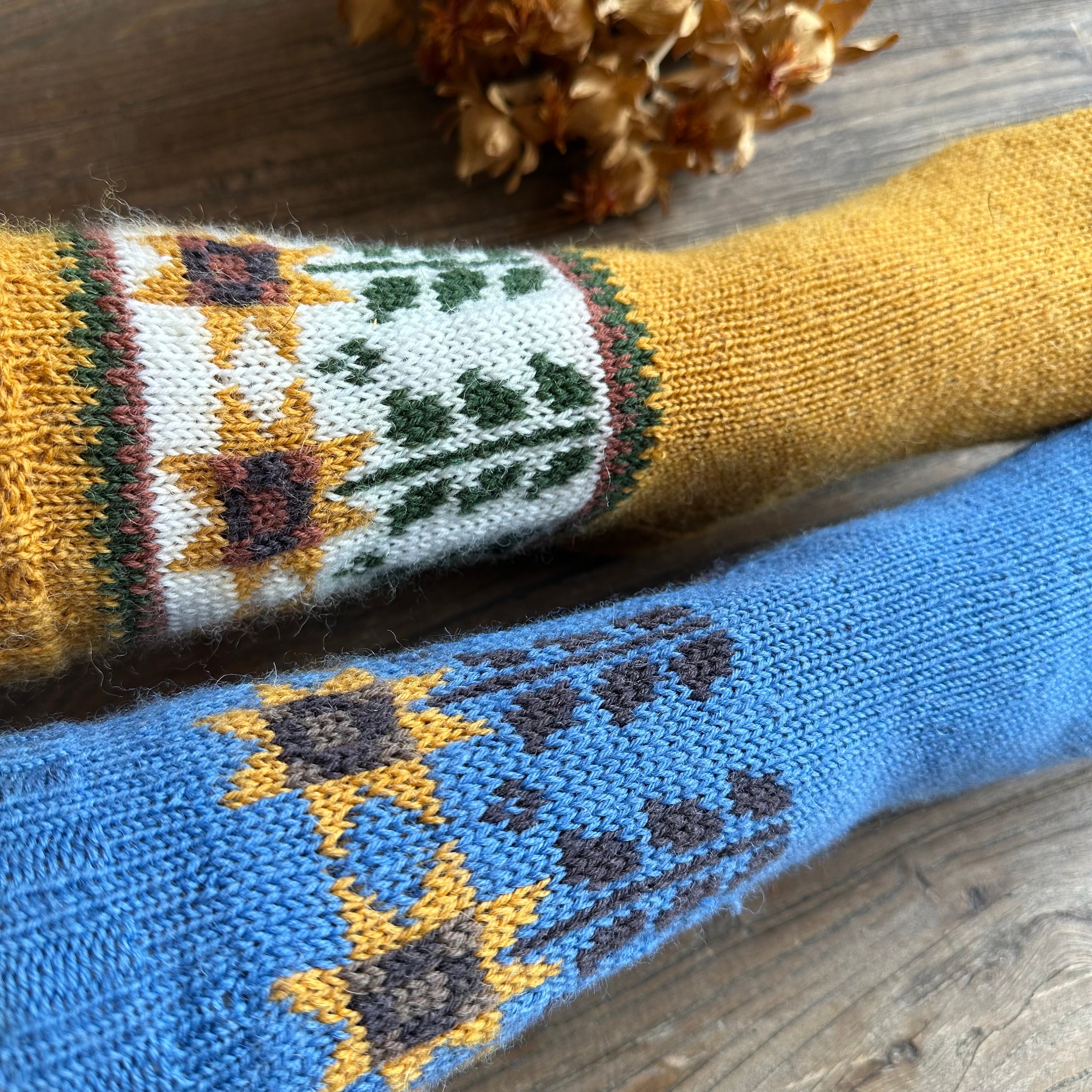 Sunflower Fields Socks - Pdf Knitting Pattern Colorwork, Flower ...