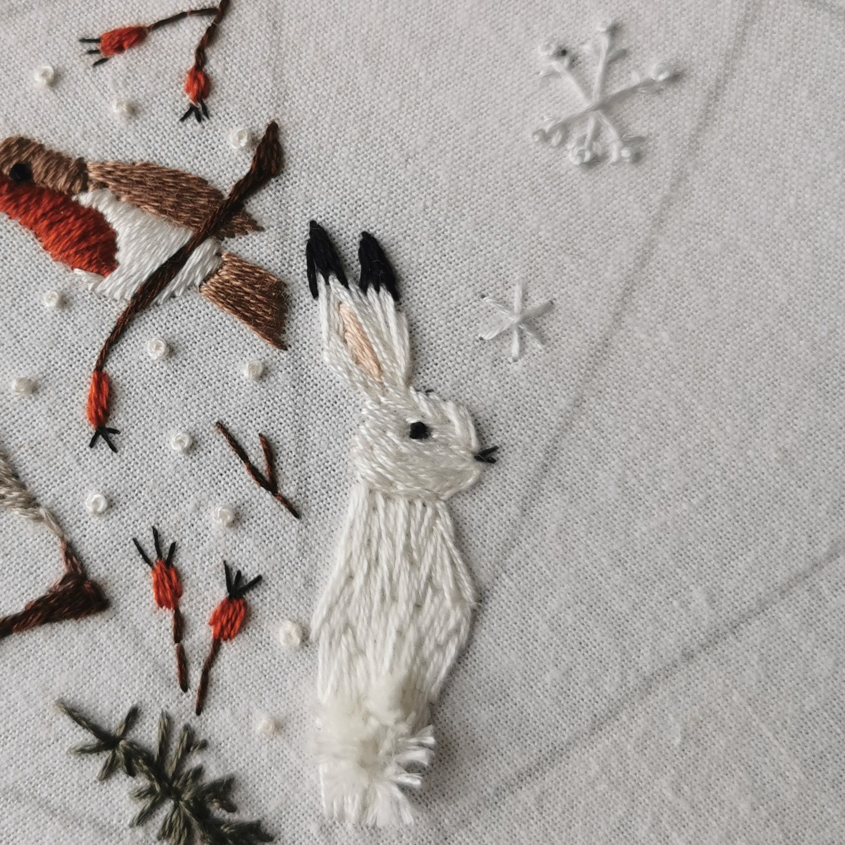 January Embroidery Pattern : Calendar to Embroider Seasons - Etsy Canada