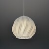 Modern Wavy Opaque Glass-like Pendant Lampshade Sleek Soft-glow Elegant ...