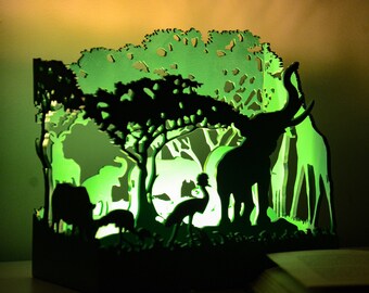 African Bedside Lamp - Etsy