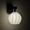 Modern Wavy Opaque Glass-like Pendant Lampshade - Sleek Soft-glow ...
