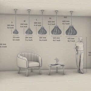 Modern Wavy Opaque Glass-like Pendant Lampshade - Sleek Soft-glow ...