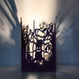 Gothic Halloween Decor Shadowbox - 3D Printed Pumpkin Spooky Creepy ...