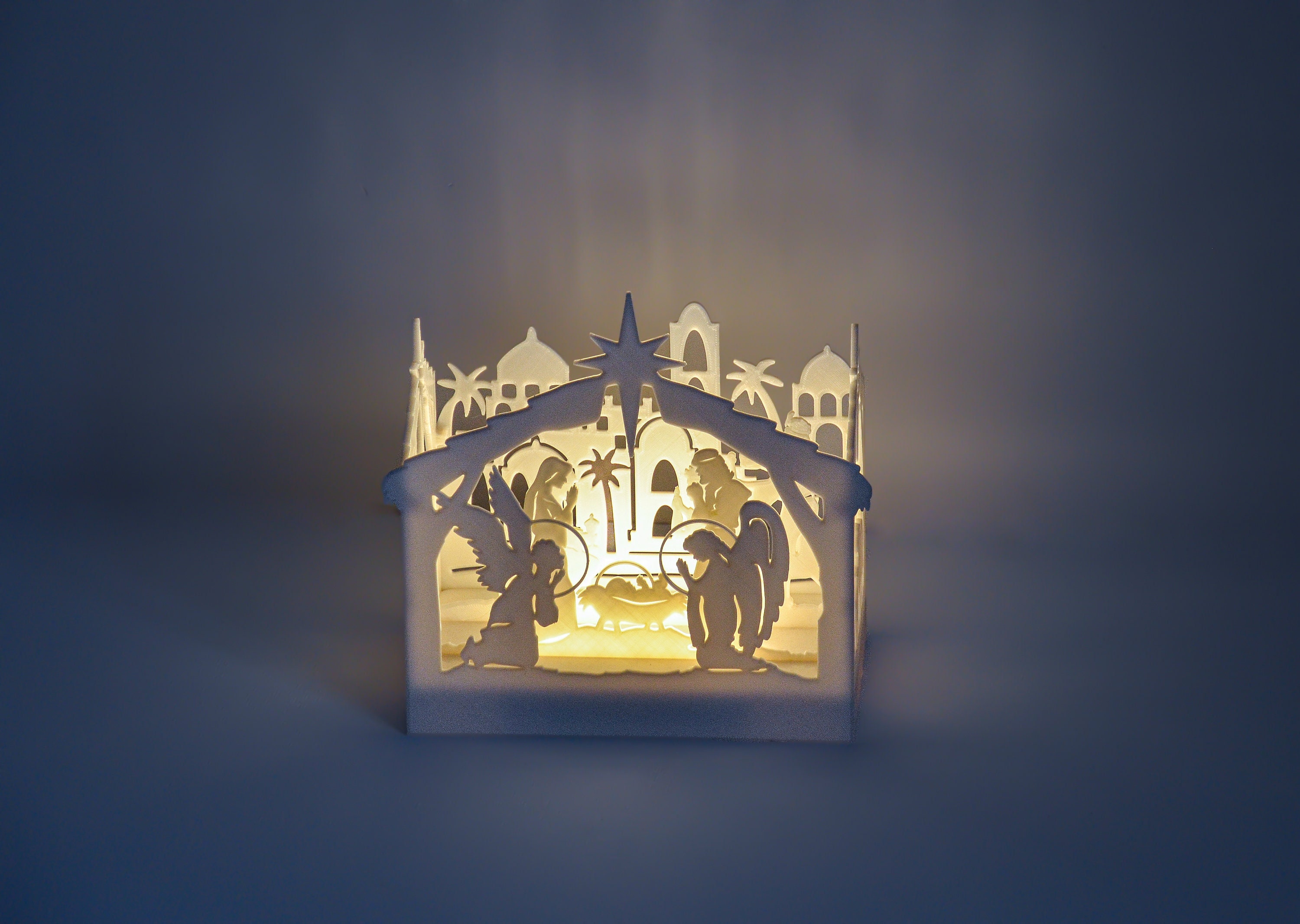 Lighted Nativity of Jesus Shadowbox Christmas Indoor - Etsy