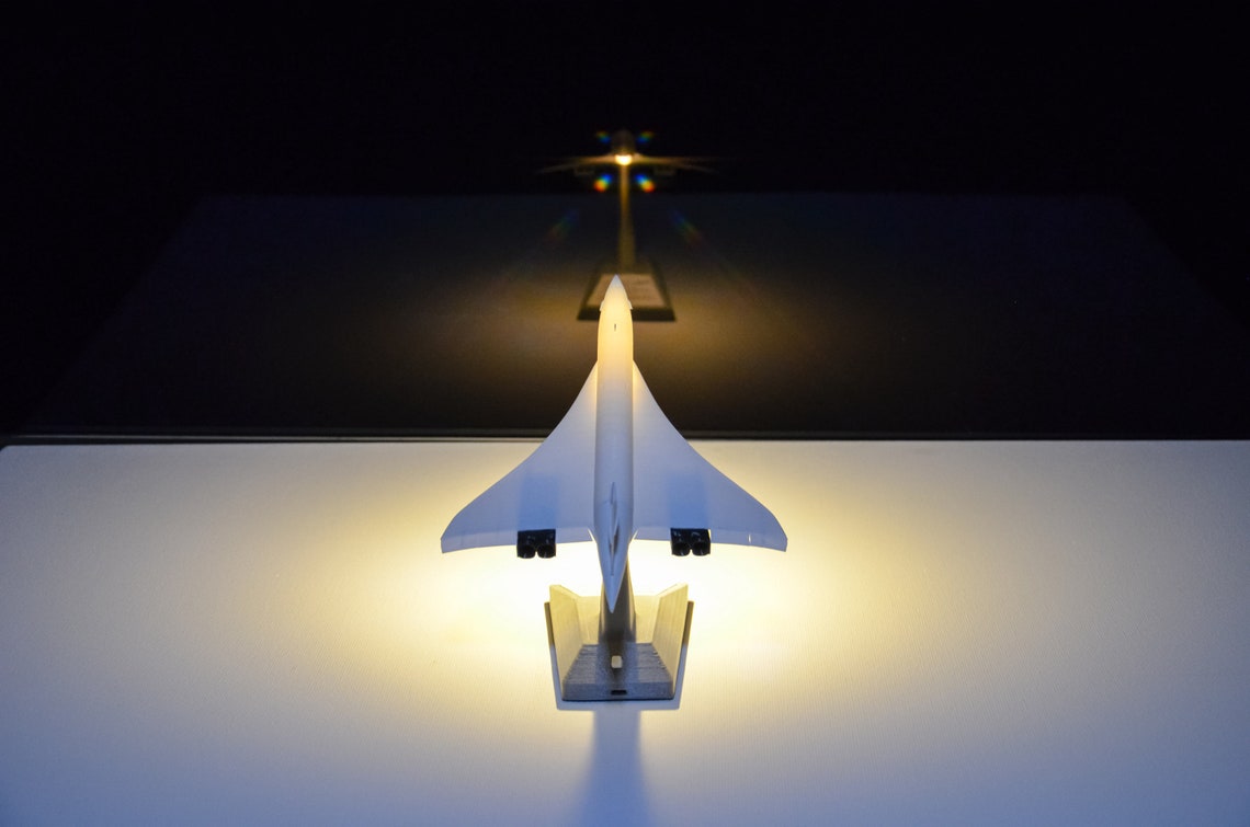 Airplane Model Desk Lamp Aviation Decor Table Light Plane - Etsy