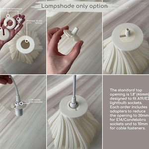 Modern Wavy Opaque Glass-like Pendant Lampshade - Sleek Soft-glow ...