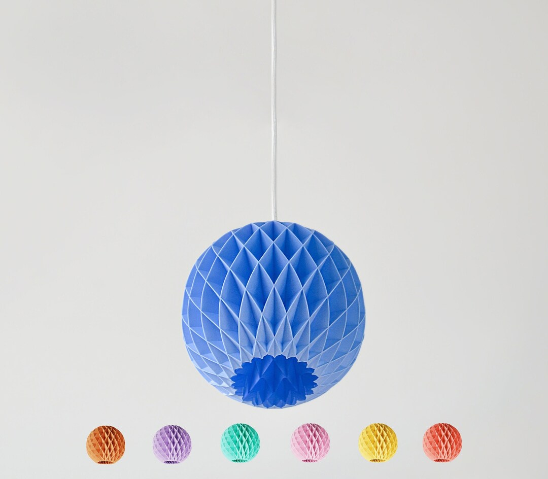 Modern Origami Pendant Light Hanging Room Decor Colorful Chandelier ...