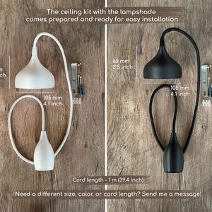 Modern Wavy Opaque Glass-like Pendant Lampshade - Sleek Soft-glow ...