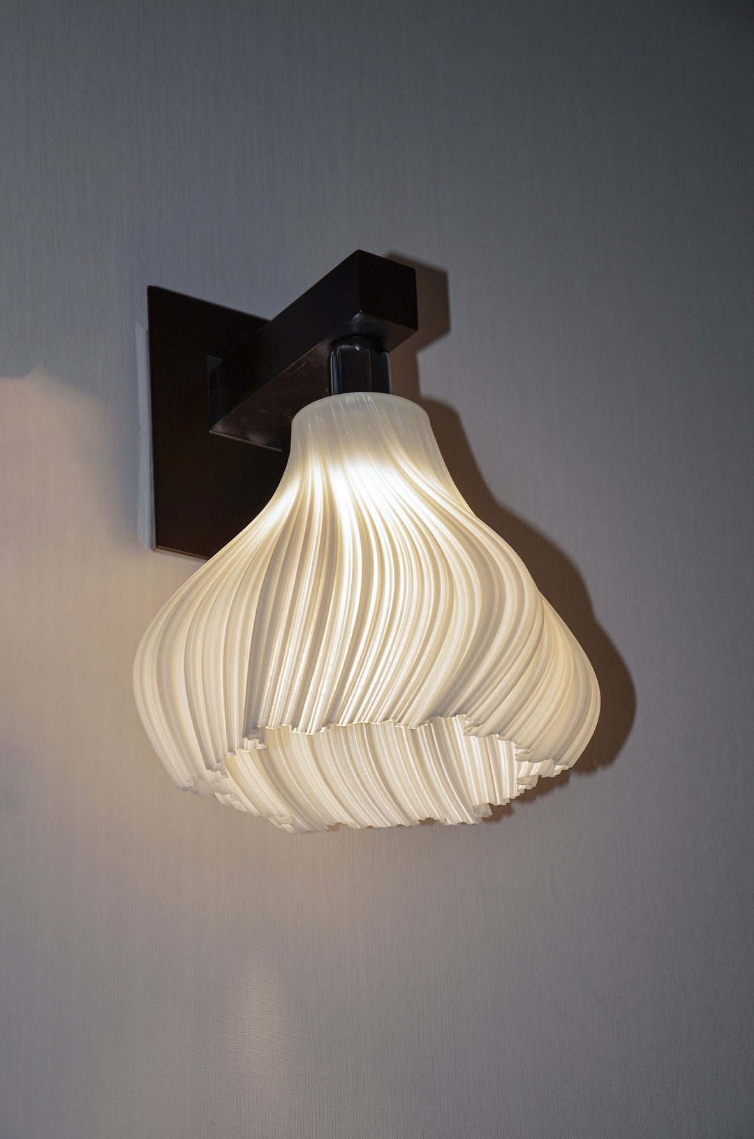 Elegant Wall Sconce Lampshade Modern Floor Lamp Shade 3d Printed Wall ...