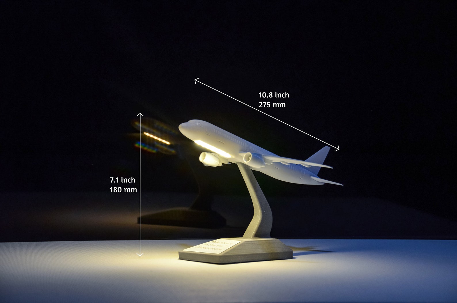 Airplane Model Desk Lamp Aviation Decor Table Light Plane - Etsy