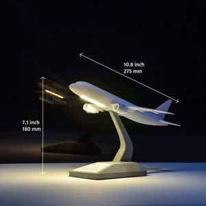 Airplane Model Desk Lamp Aviation Decor Table Light Plane - Etsy