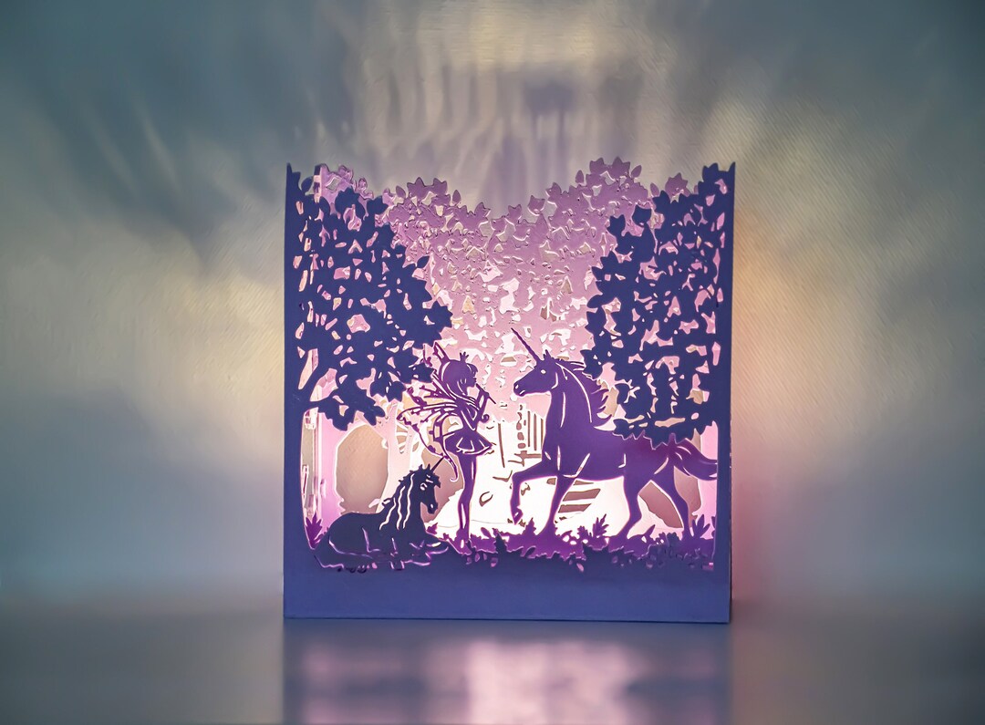 Unicorn Fairy Tale Shadowbox Girl's Room Decor Unicorn - Etsy