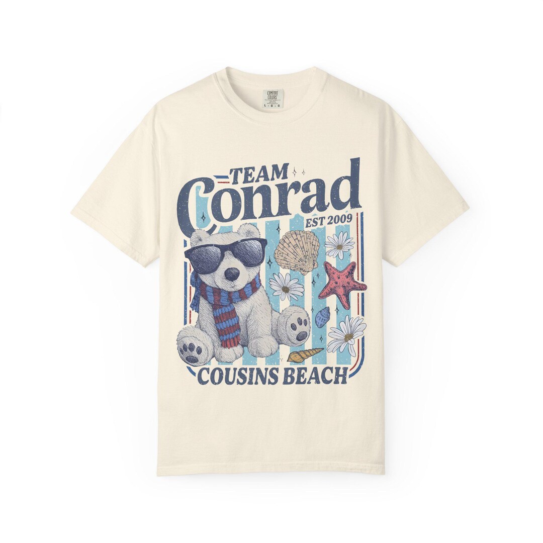 Team Conrad Cousins Beach Graphic Tee - Summer Series Fan Merch - Etsy