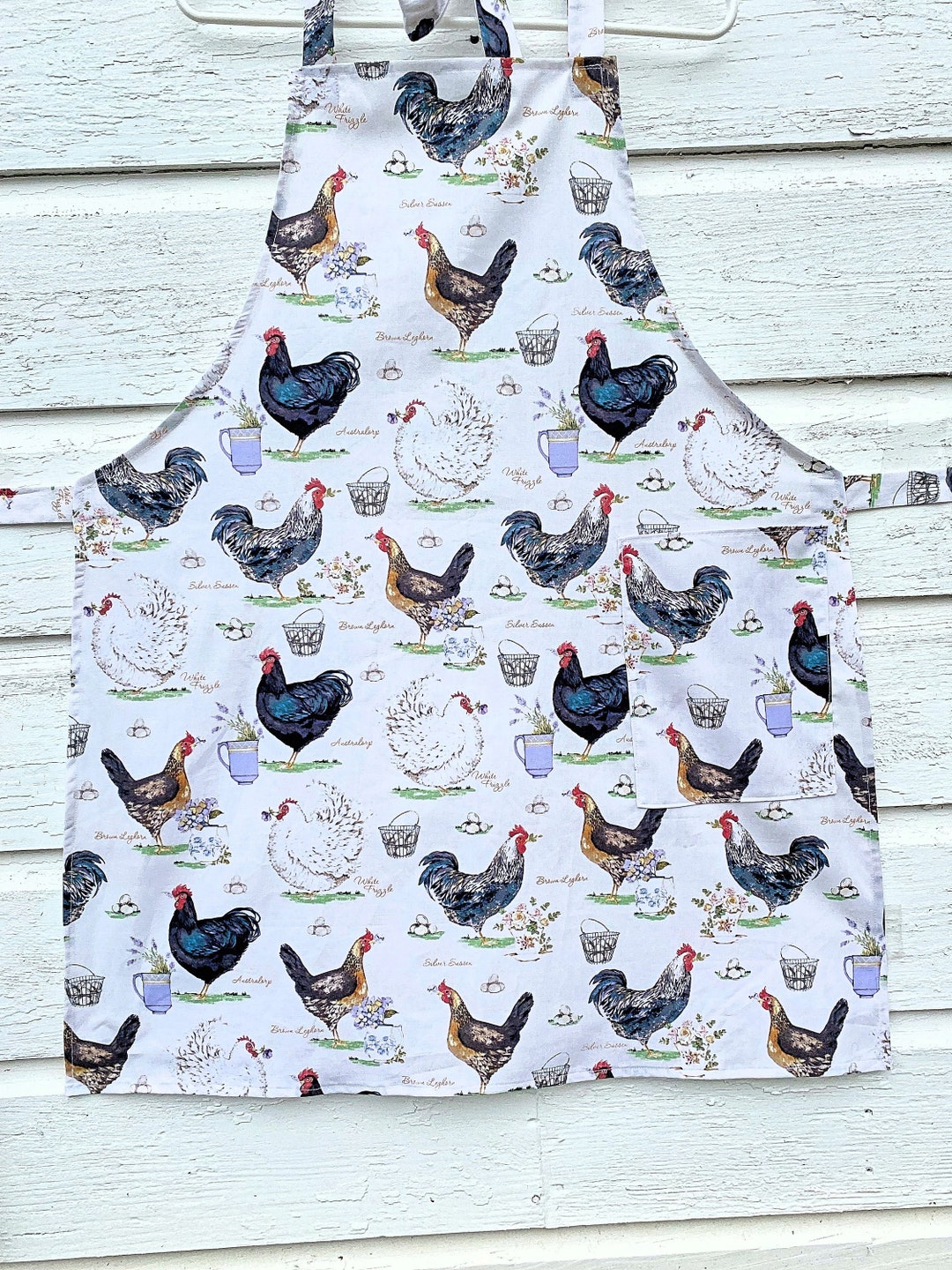 Chicken Apron, Chicken Name Apron, Farm Apron, Women's Apron, Men's ...