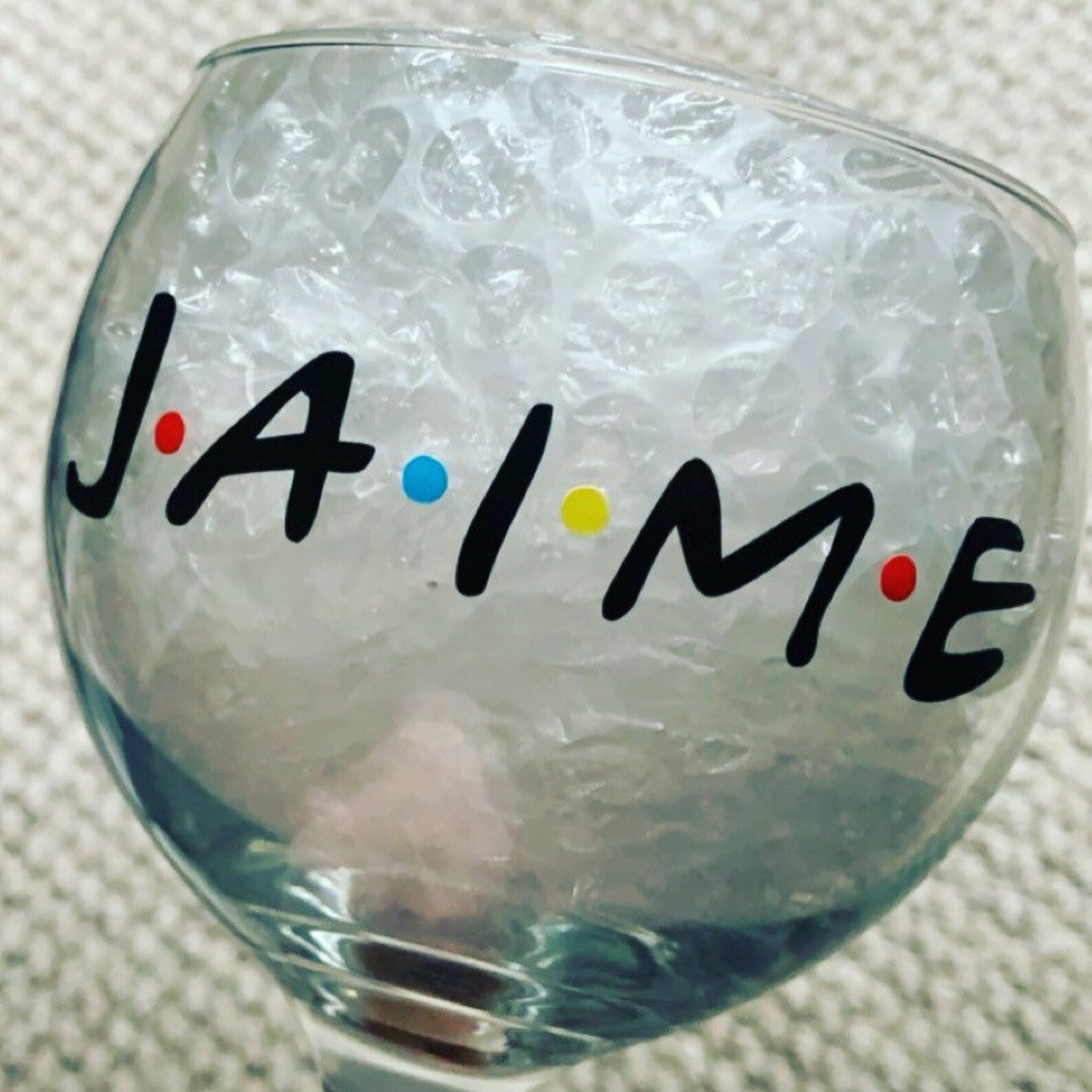 Personalised friends Theme Gin Glass Gift Birthday Hen | Etsy UK
