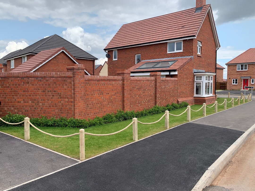 Wood/timber Post and Rope NO DIG Kit Richthepostman 18mm - Etsy UK