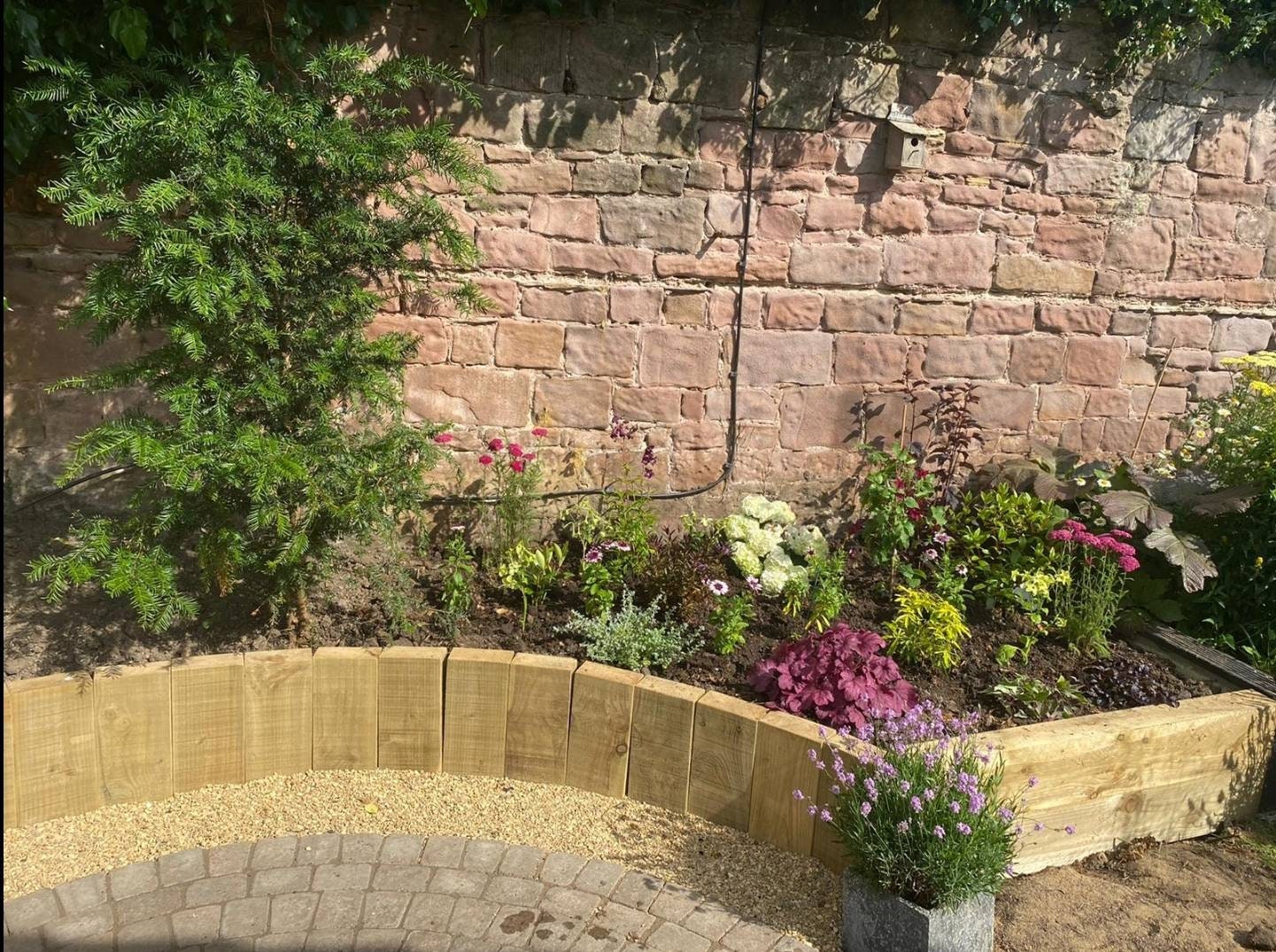 Sleeper Edging, NO Fixings, 475mm High 5 Pieces to Cover 1m Distance ...