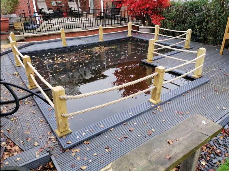 Wood/timber Post and Rope NO DIG Kit Richthepostman 18mm - Etsy