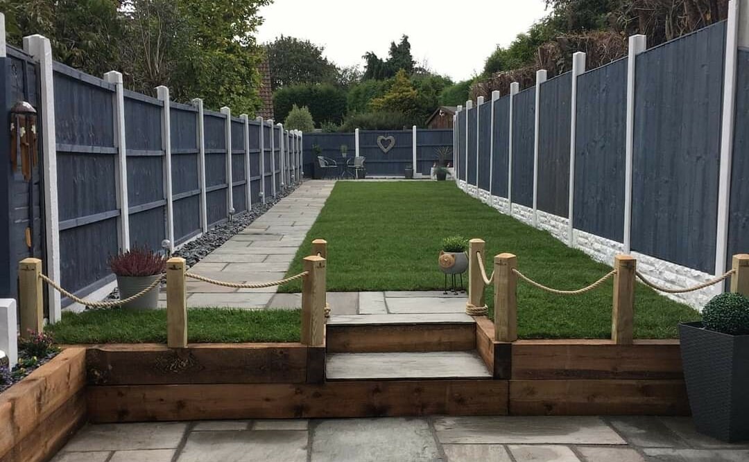 Wood/timber Post and Rope, NO DIG Kit Richthepostman 28mm Single Rope ...