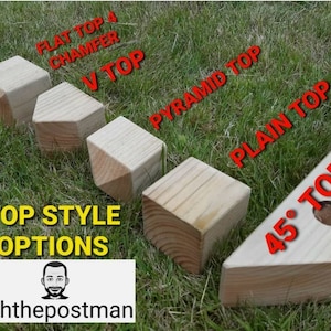 Wood/timber Post and Rope, NO DIG Kit! Richthepostman (28mm Single Rope ...