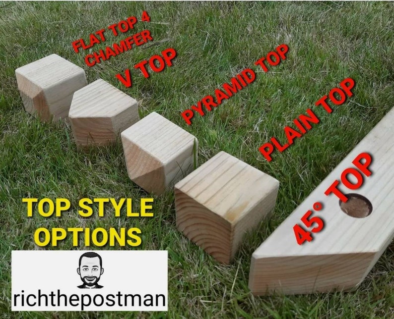 Wood/timber Post and Rope NO DIG Kit Richthepostman 18mm - Etsy