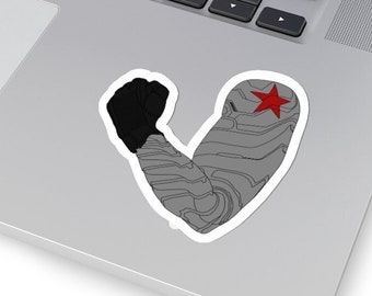 Winter Soldier Inspired Glitter Keychain/bucky Barnes/gifts | Etsy