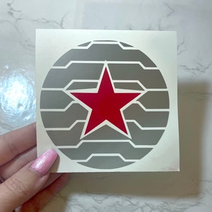 Bucky Barnes Car Decal | Laptop Sticker | Superhero Decal Sticker for ...