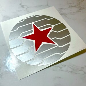 Bucky Barnes Car Decal | Laptop Sticker | Superhero Decal Sticker for ...