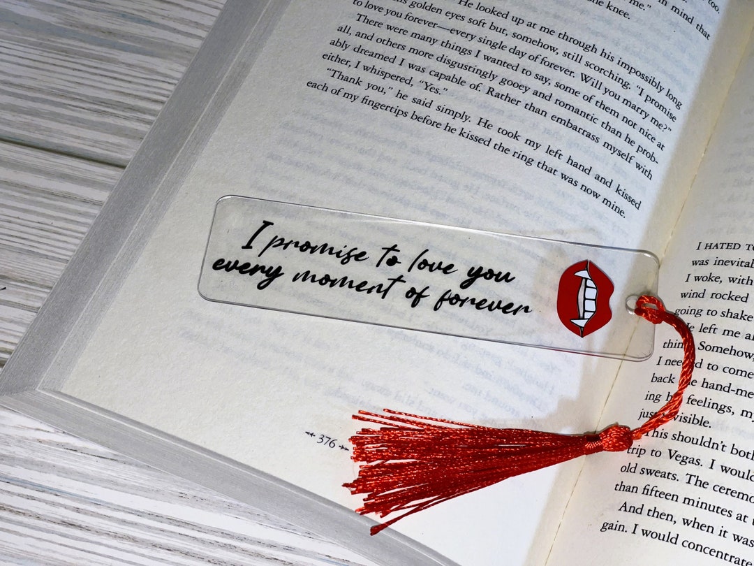 Twilight Saga Bookmark: 'I Promise to Love You' Quote, Vampire Gift - Etsy
