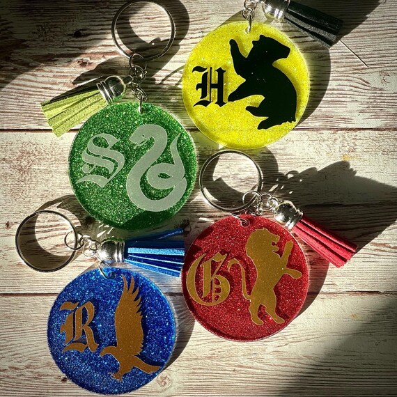 Magic Wizard Glitter Keychains/school Teams/houses | Etsy