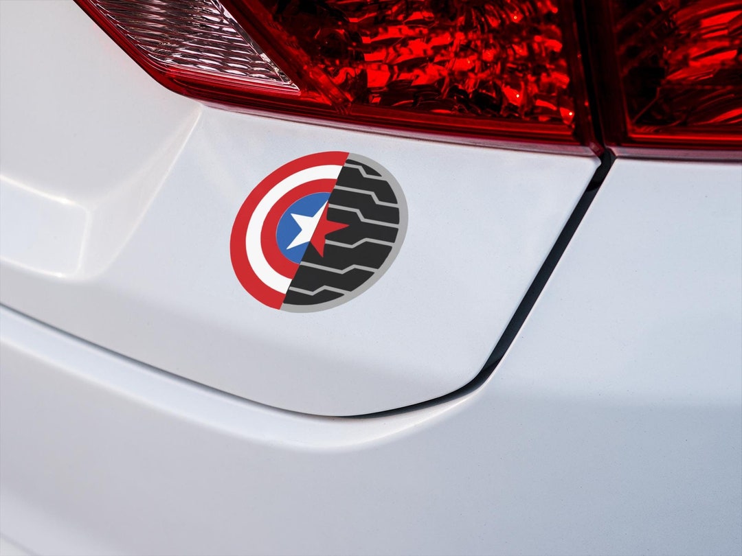 Stucky Car Decal Bucky Barnes and Steve Rogers Laptop Sticker Superhero ...